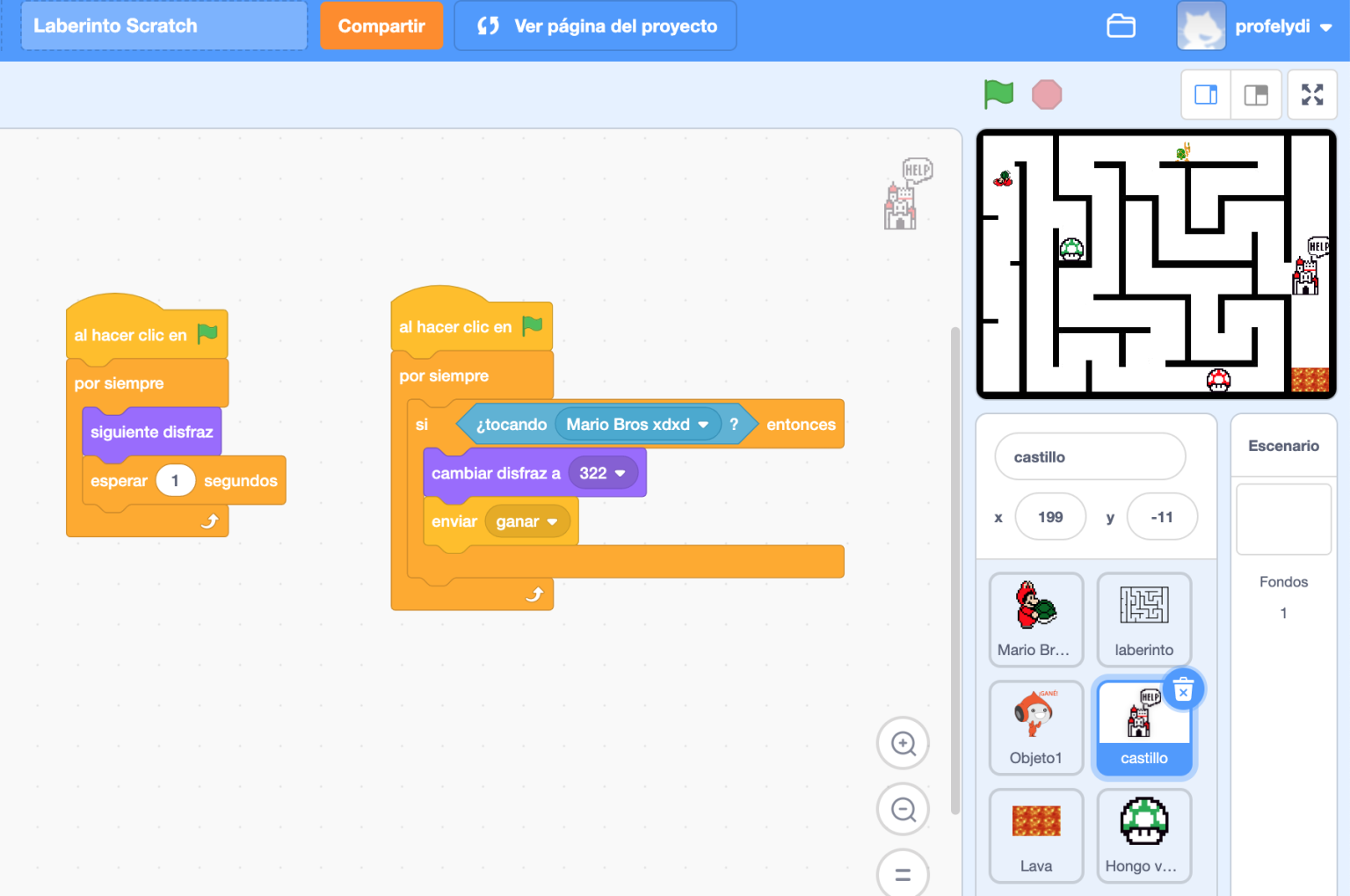 Ejercicios Avanzados de Scratch » TIC en el Aula